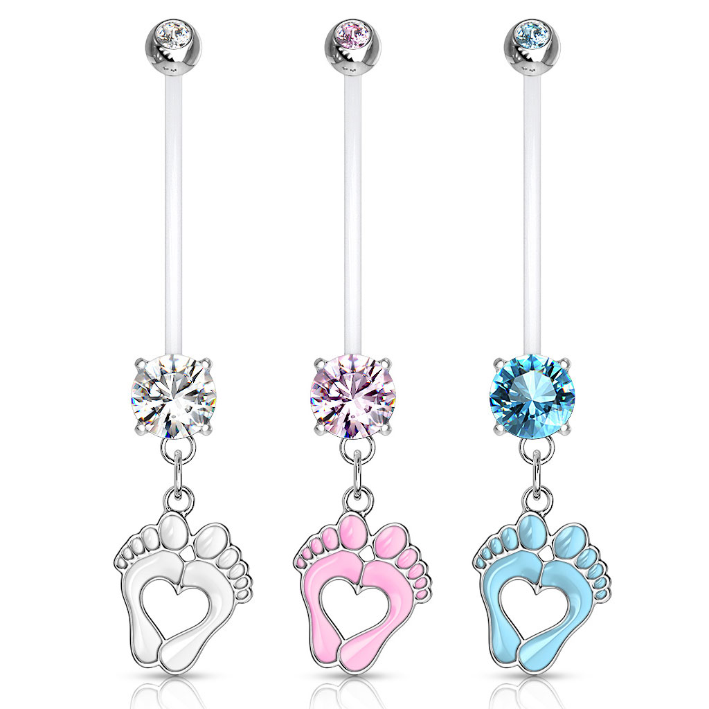 Joli piercing pour le nombril pour grossesse